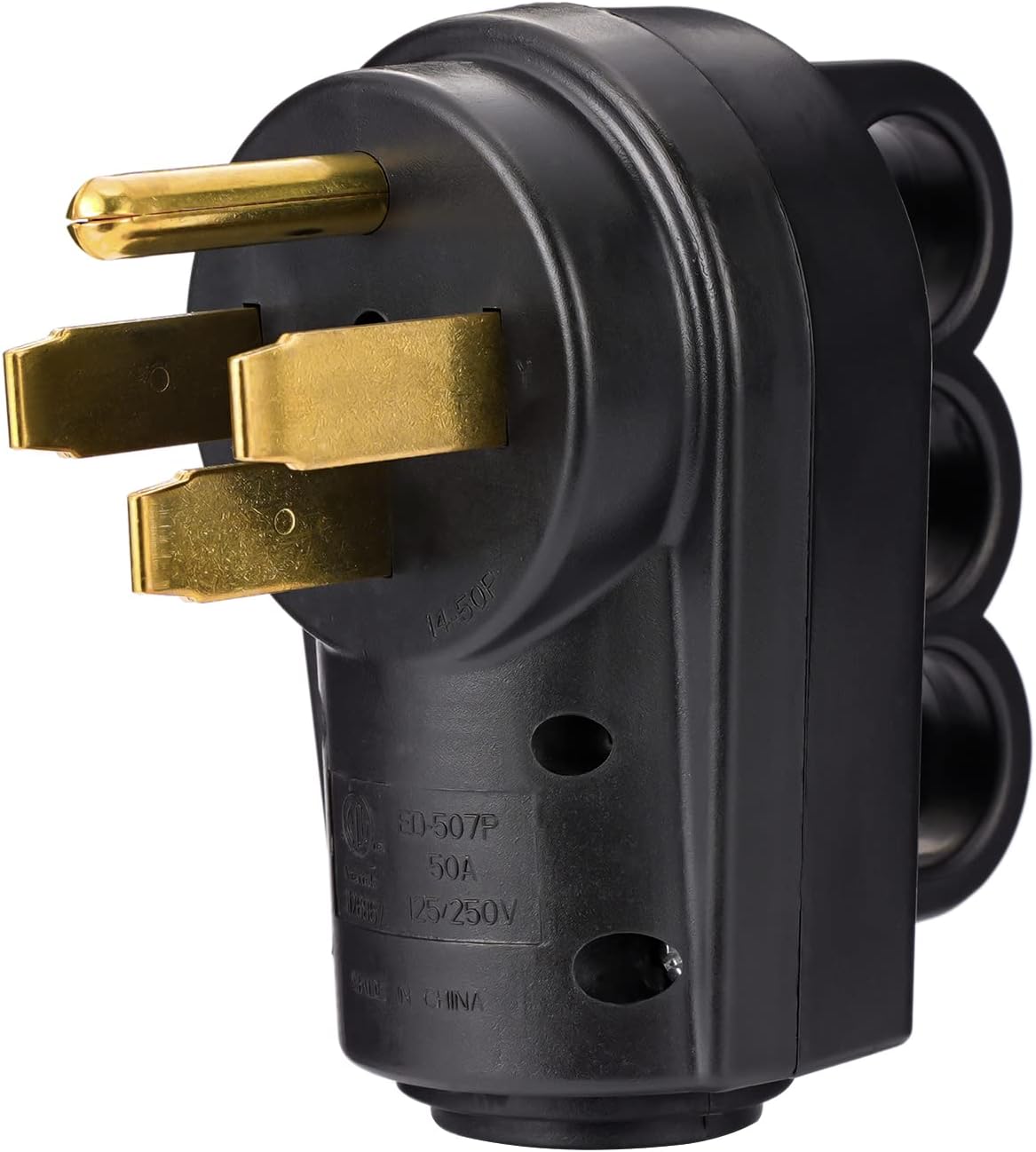 Amazon.com: Inborntrait RV Replacement Male Plug NEMA 14-50AMP, 125 ...