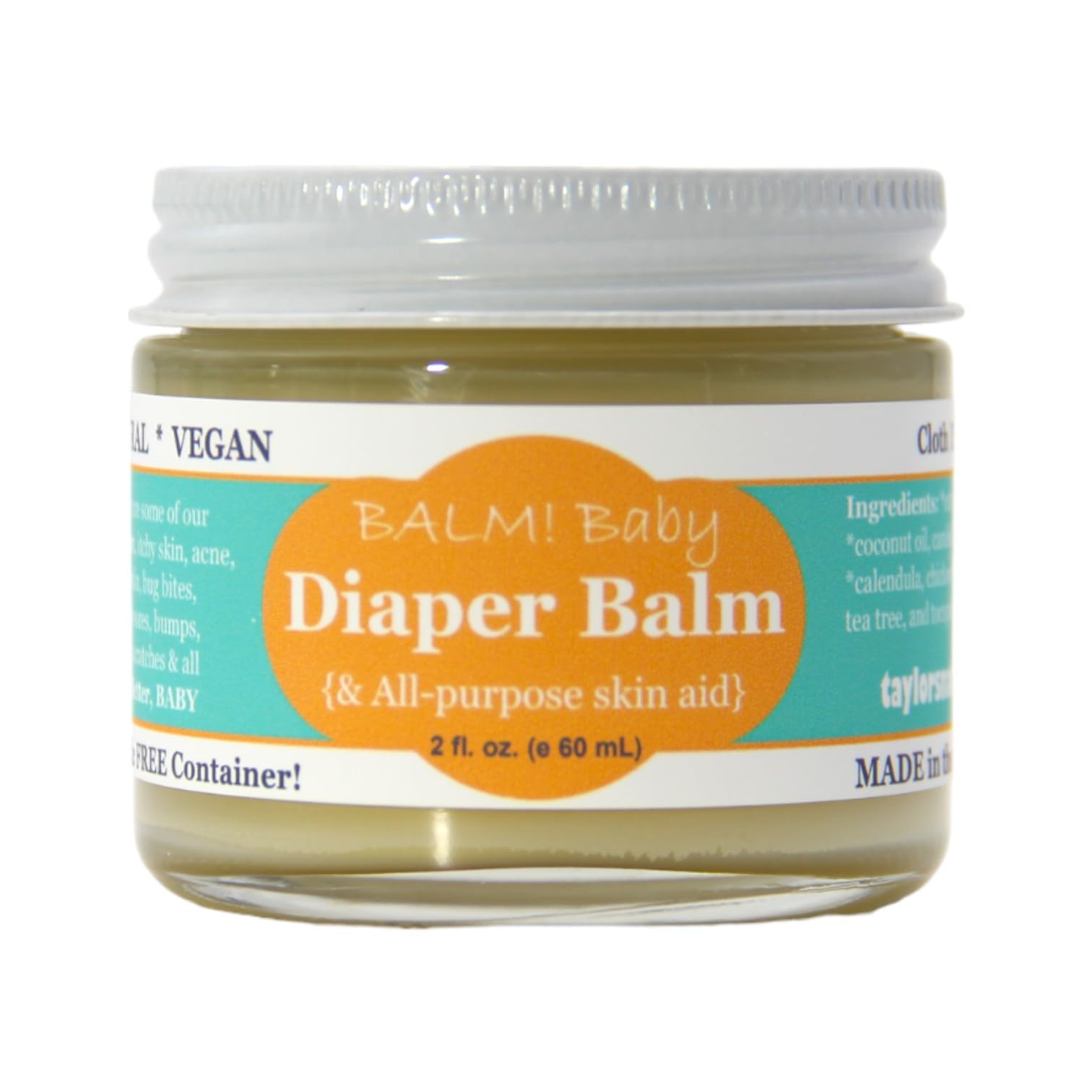 Amazon.com: BALM! Baby Diaper Balm - Organic Diaper Rash Cream – Cloth ...