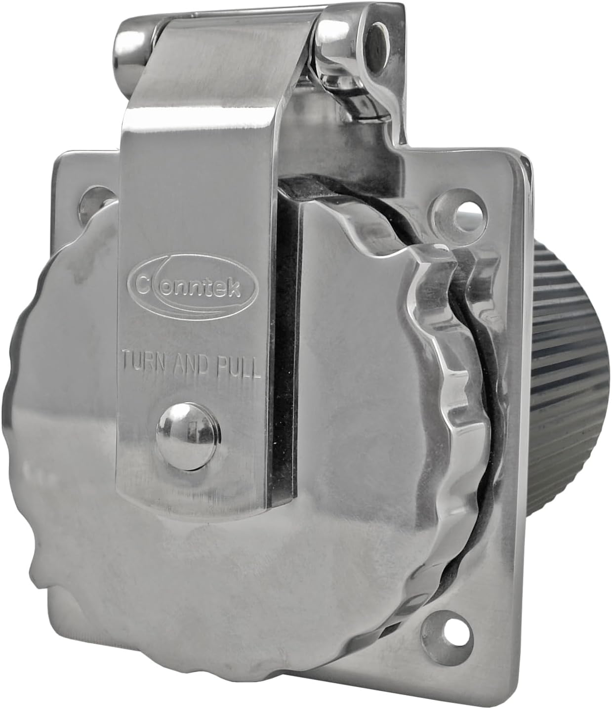 Amazon.com : Conntek 50 Amp 125/250 Volt RV Marine Power Inlet ...