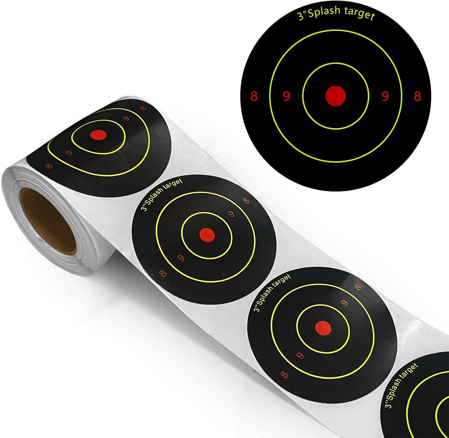 Amazon.com : CHENLUKJ Reactive Shooting Targets Stickers, 200 Pcs/Roll ...