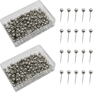 Amazon.com: 400 Pcs Small Round Head Push Pins Map Thumb Tacks Bulletin ...