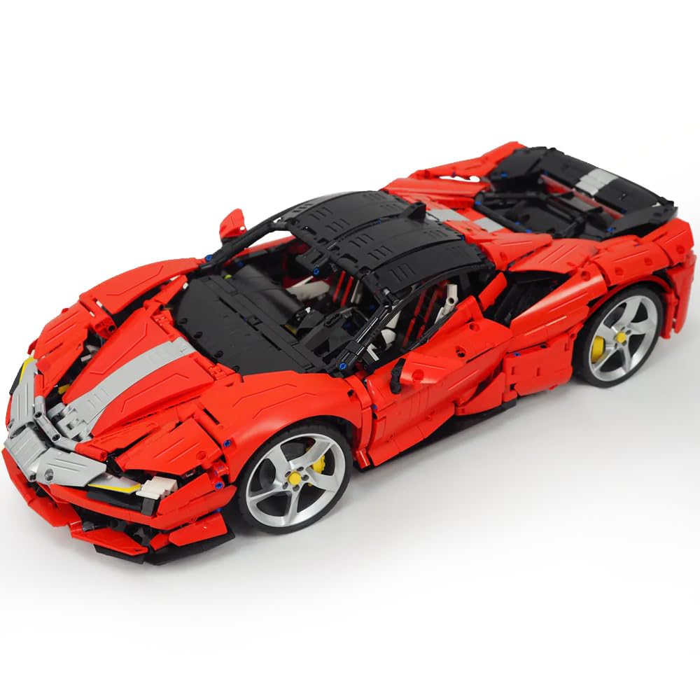 Amazon.com: MISINI M6419 1:8 Sports Car Building Blocks Set, 4100 ...