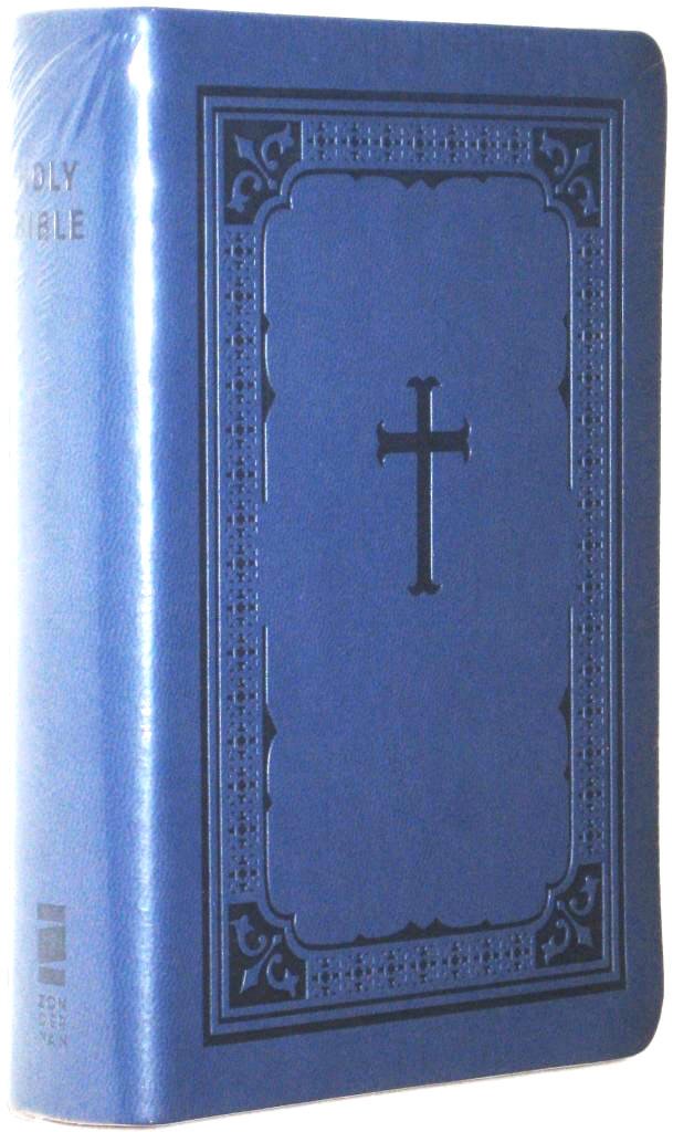 NIV Zondervan Compact Pocket Bible Blueberry/Blue Italian Duo Tone: New ...