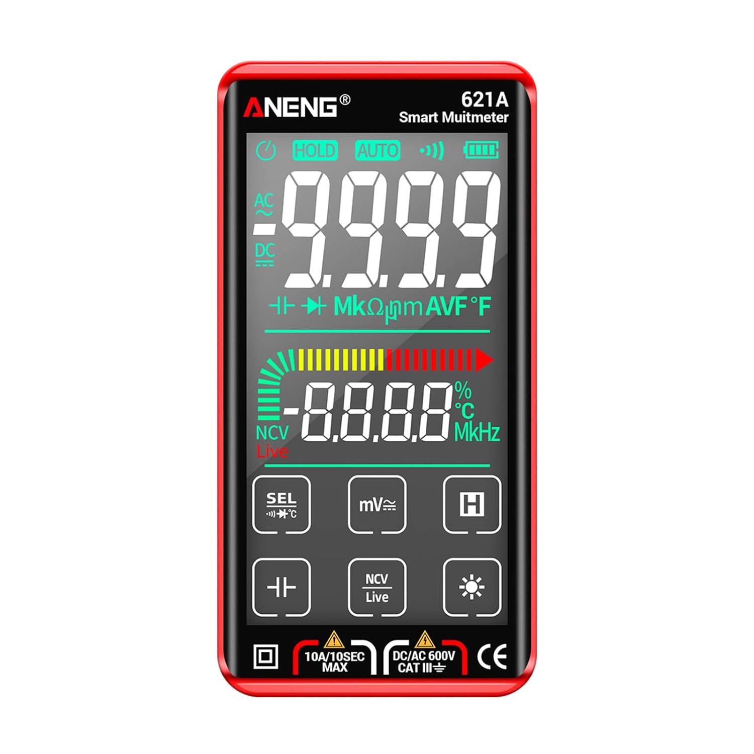 LCD Touch Screen Digital Multimeter with Backlight & Flashlight ...