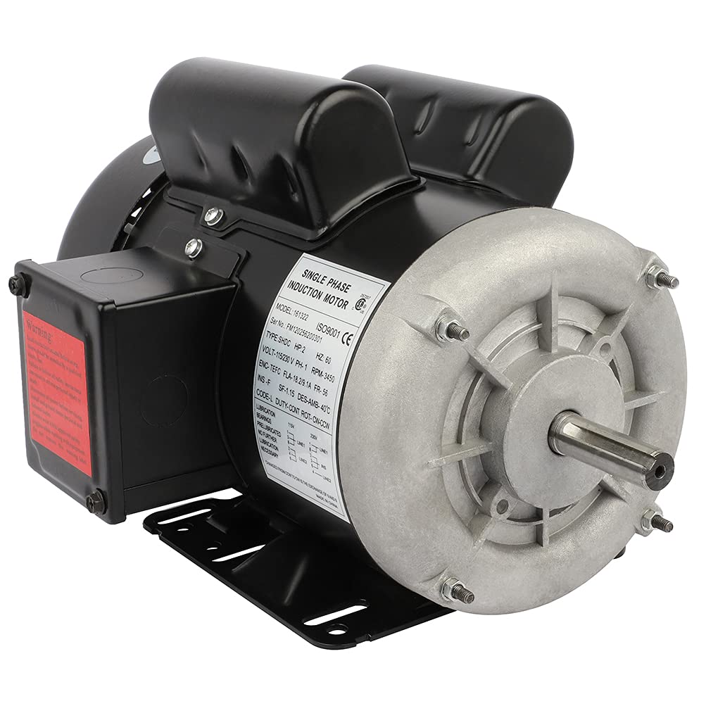 Buy 2 HP Electric Motor Farm Duty Single Phase Motor 3450RPM 56 Frame 5 ...