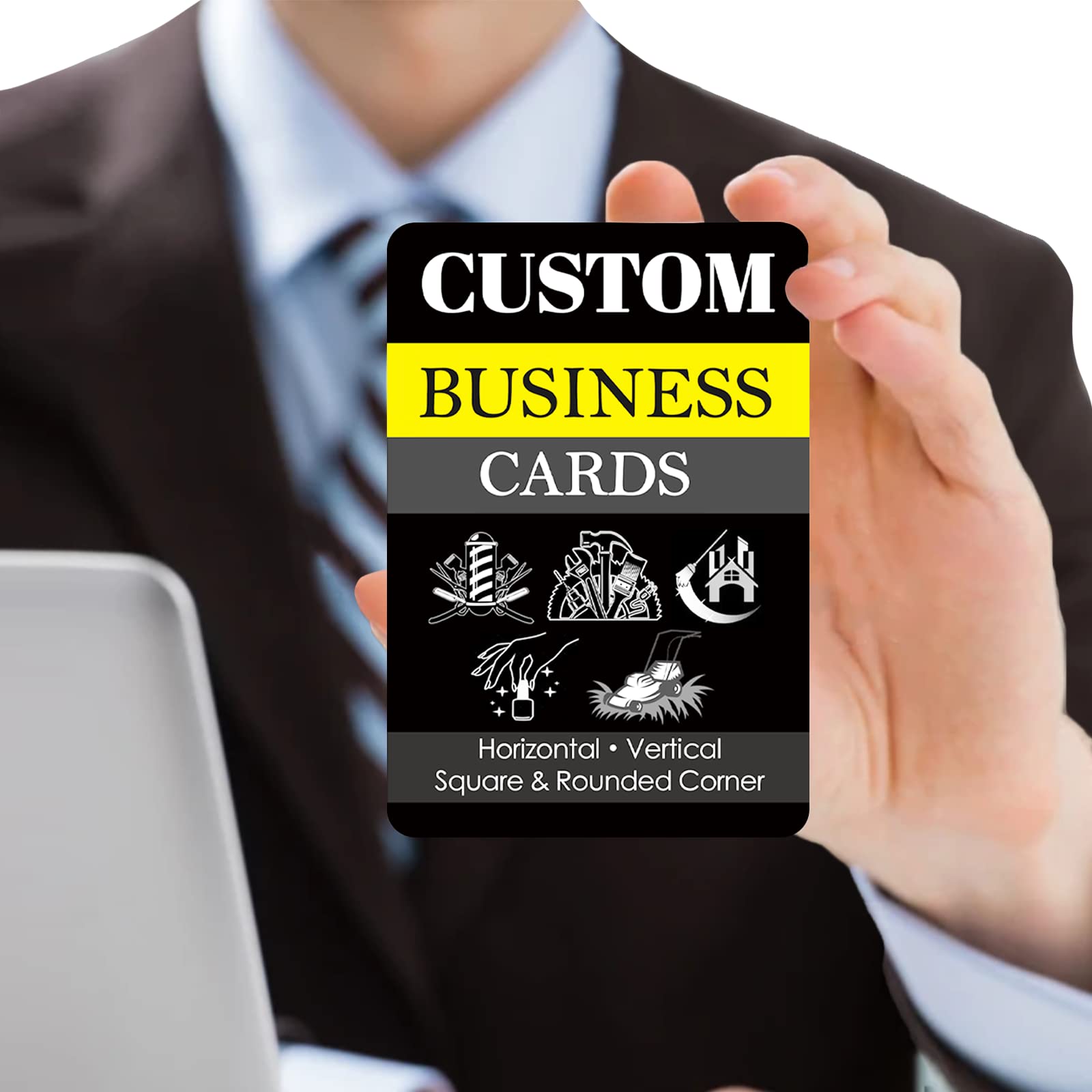 Amazon.com : Custom Business Cards 100pcs with Templates Printable ...