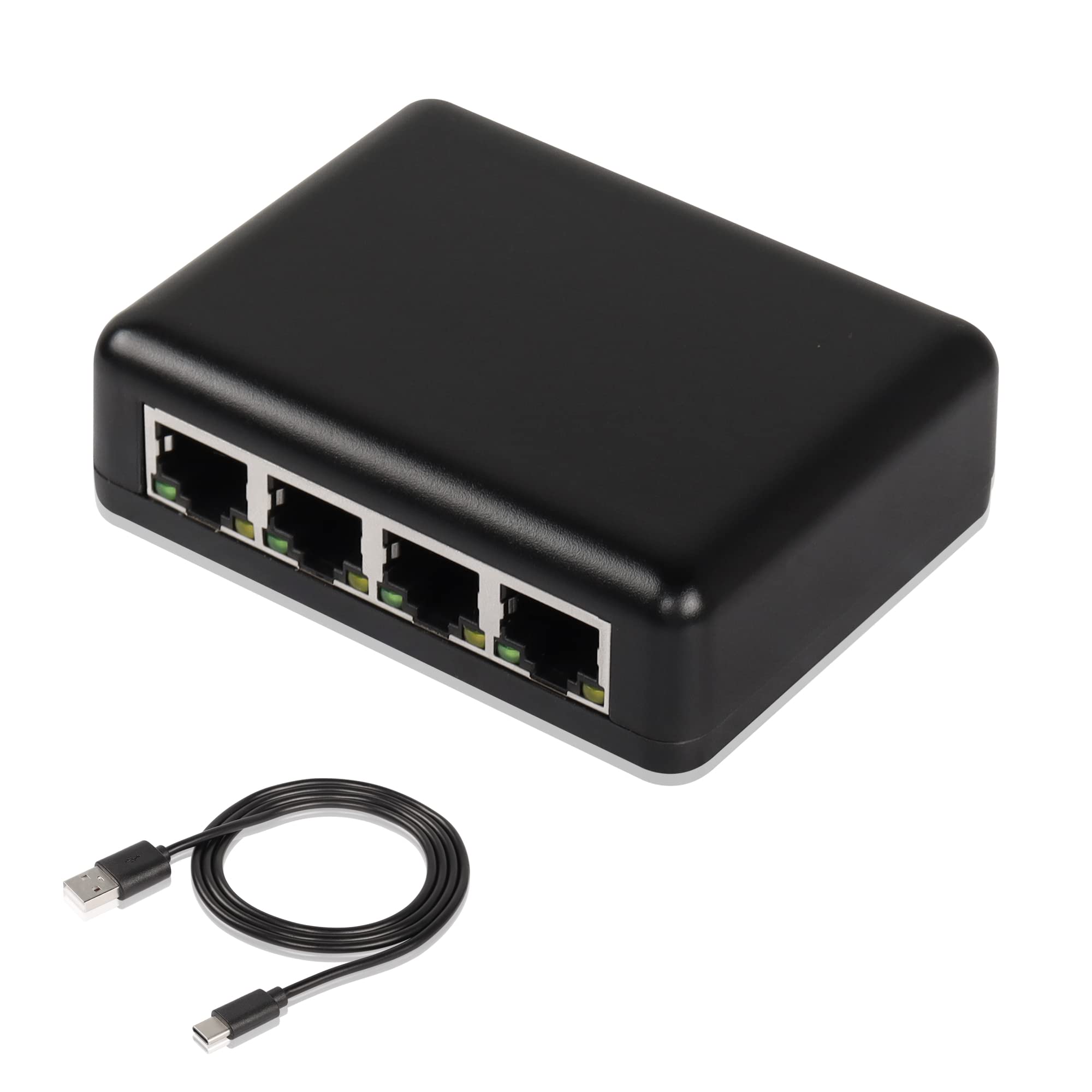 SinLoon RJ45 1 to 4 Gigabit network splitter,1000/100Mbps Ethernet ...