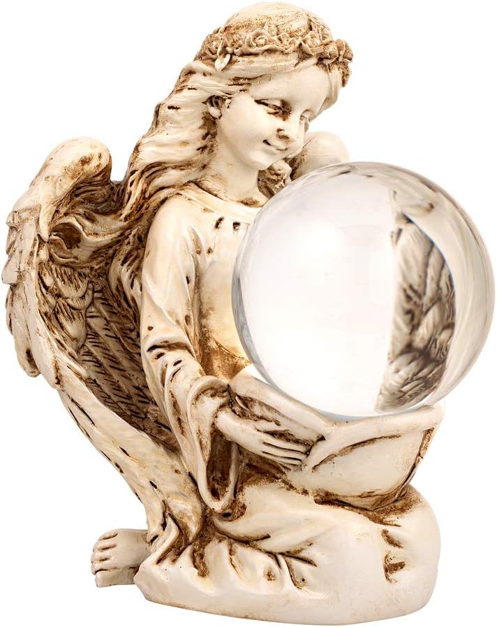Amazon.com: Amlong Crystal Angel Statue Figurine and 2.5" Diameter ...
