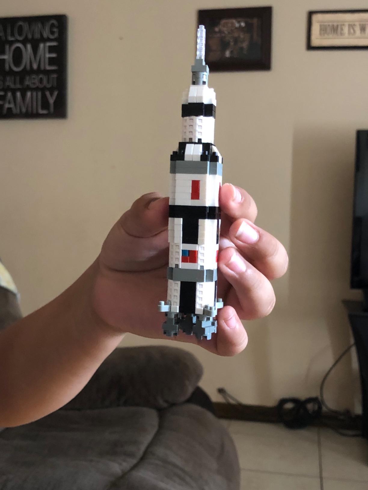 Amazon.com: nanoblock - Space - Saturn V Rocket, Sight to See Series ...
