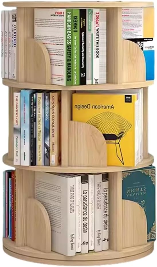Revolving Bookshelf 3 Tier Simple Disassembly Nepal | Ubuy