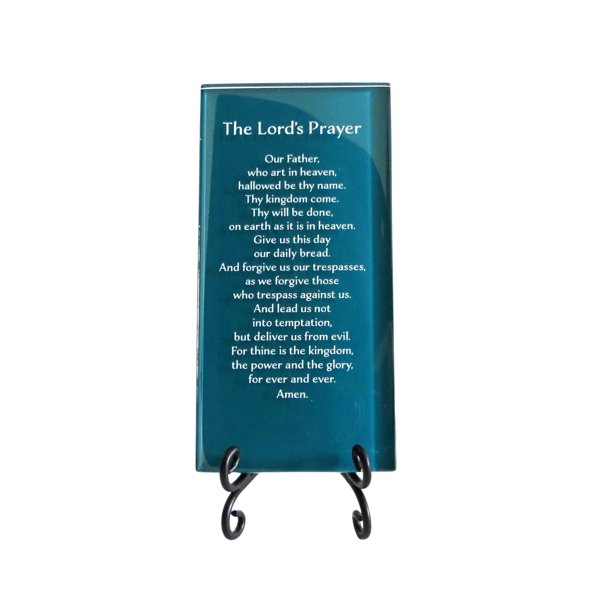 Amazon.com: The Lord's Prayer Inspirational Glass Plaque. How Jesus ...