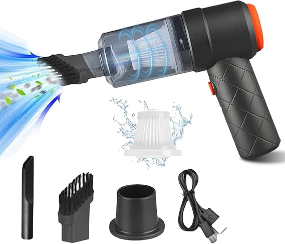 Handheld Vacuum Cleaner, 3500PA Rechargeable Desk hoover, High Power ...