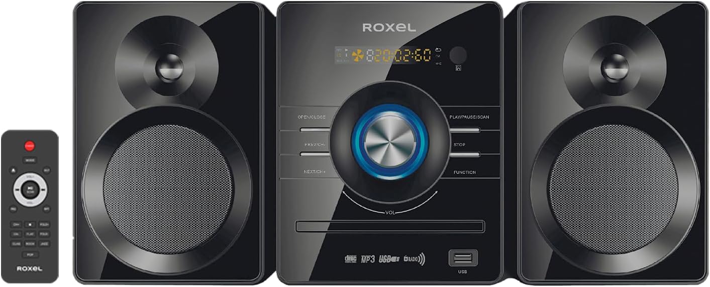 Roxel RCD-240BT Micro Compact Hifi CD Player mini Stereo, USB Playback ...