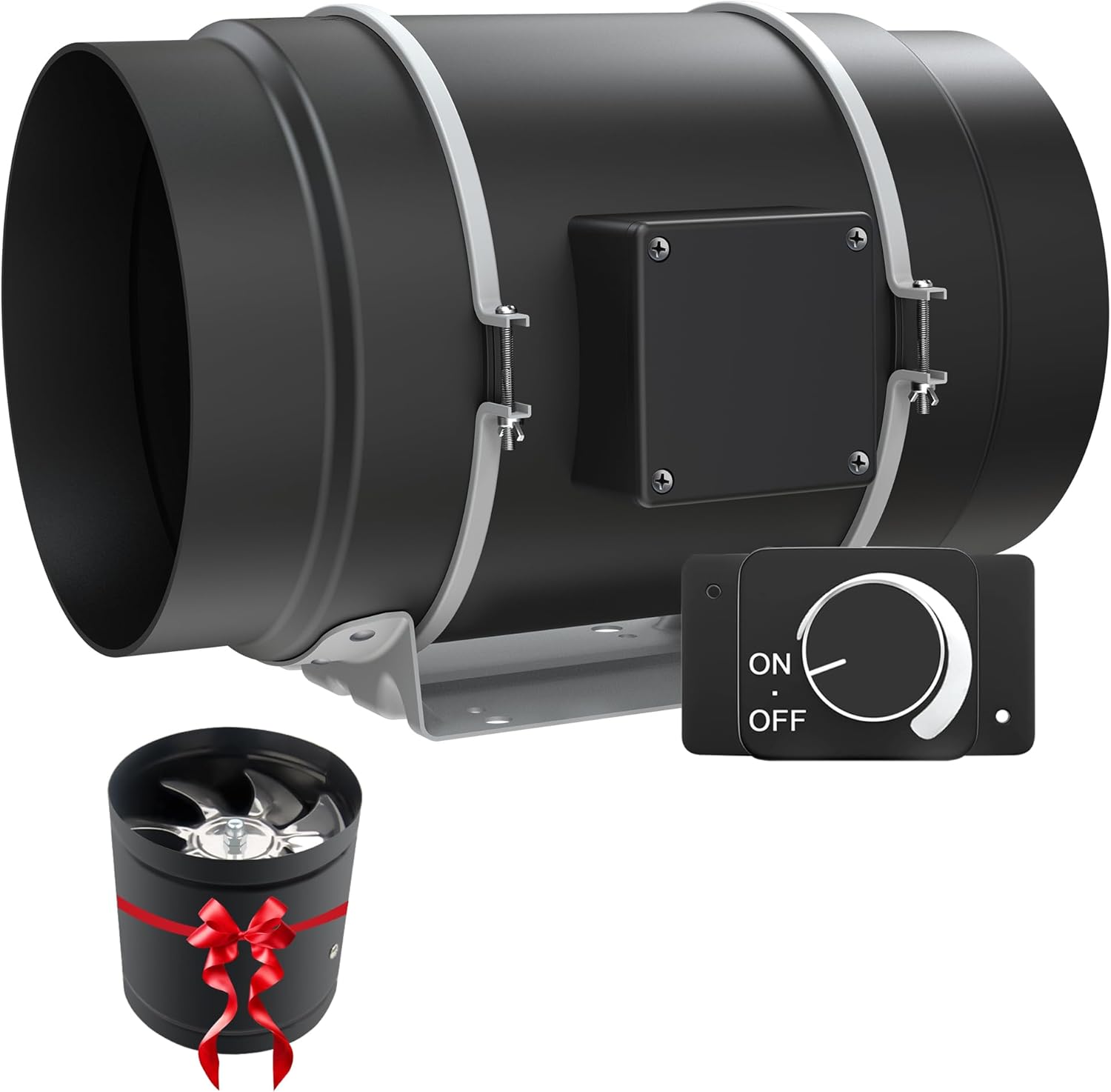 Amazon.com: FANSEXPERT 8" Inline Duct Fan, 830 CFM Ventilation Exhaust ...