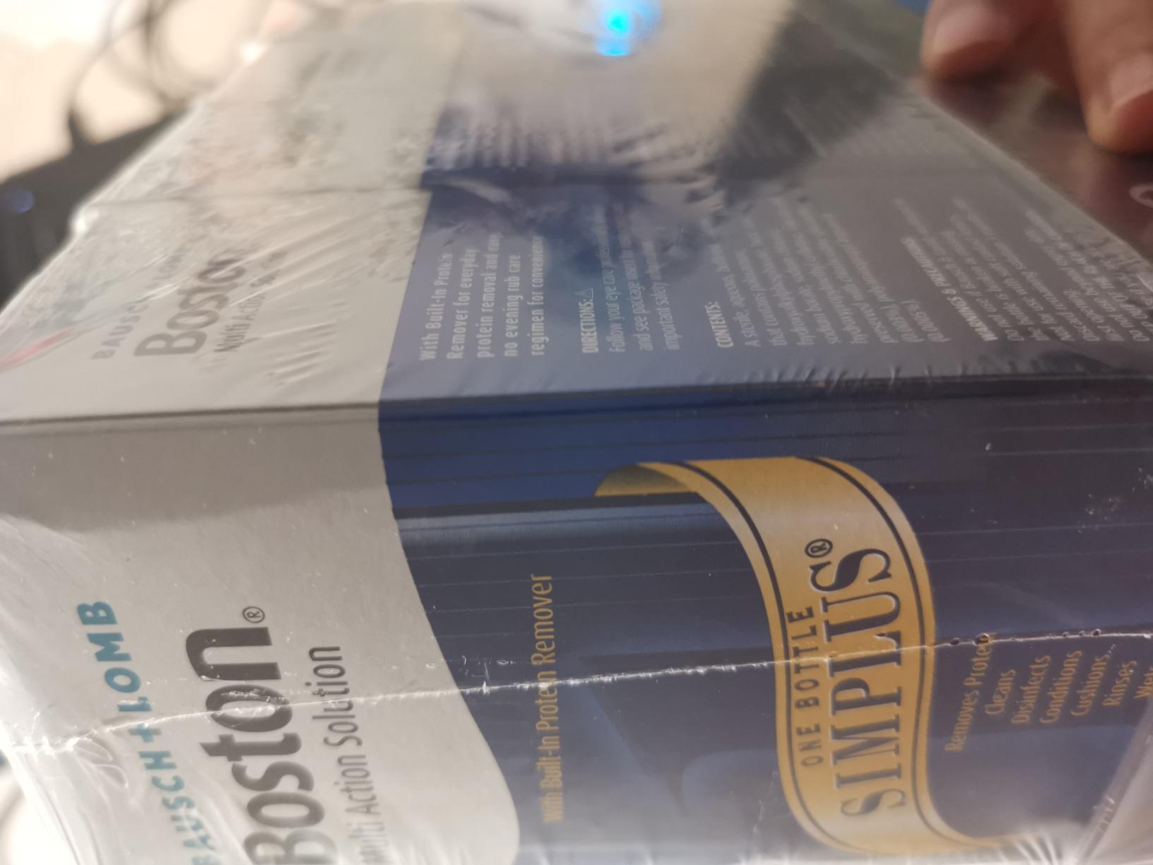 Boston Simplus Multi-Action Solution, 4x 120ml Contact Lens Solution ...