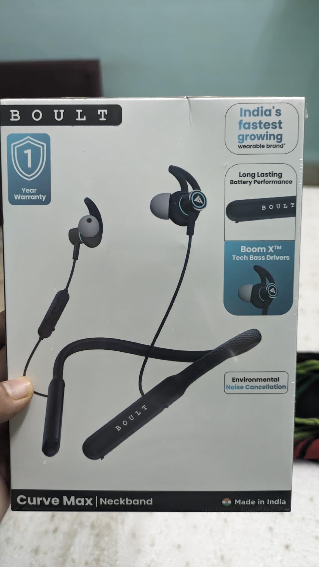 Boult Audio Probass Curve 12H Battery Life & Extra Bass, Ipx5 Water ...