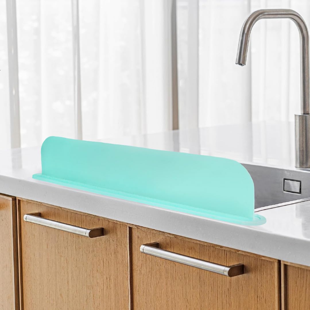 Kitchen Sink Splash Guard | (New Design) Premium Silicone Water Splash ...