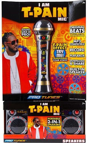 Amazon.com: ProTunes I Am T-Pain Mic - Gold - With Portable 2-in-1 ...