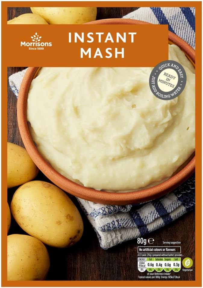 Morrisons Quick And Easy Plain Mash, 80 g : Amazon.co.uk: Grocery