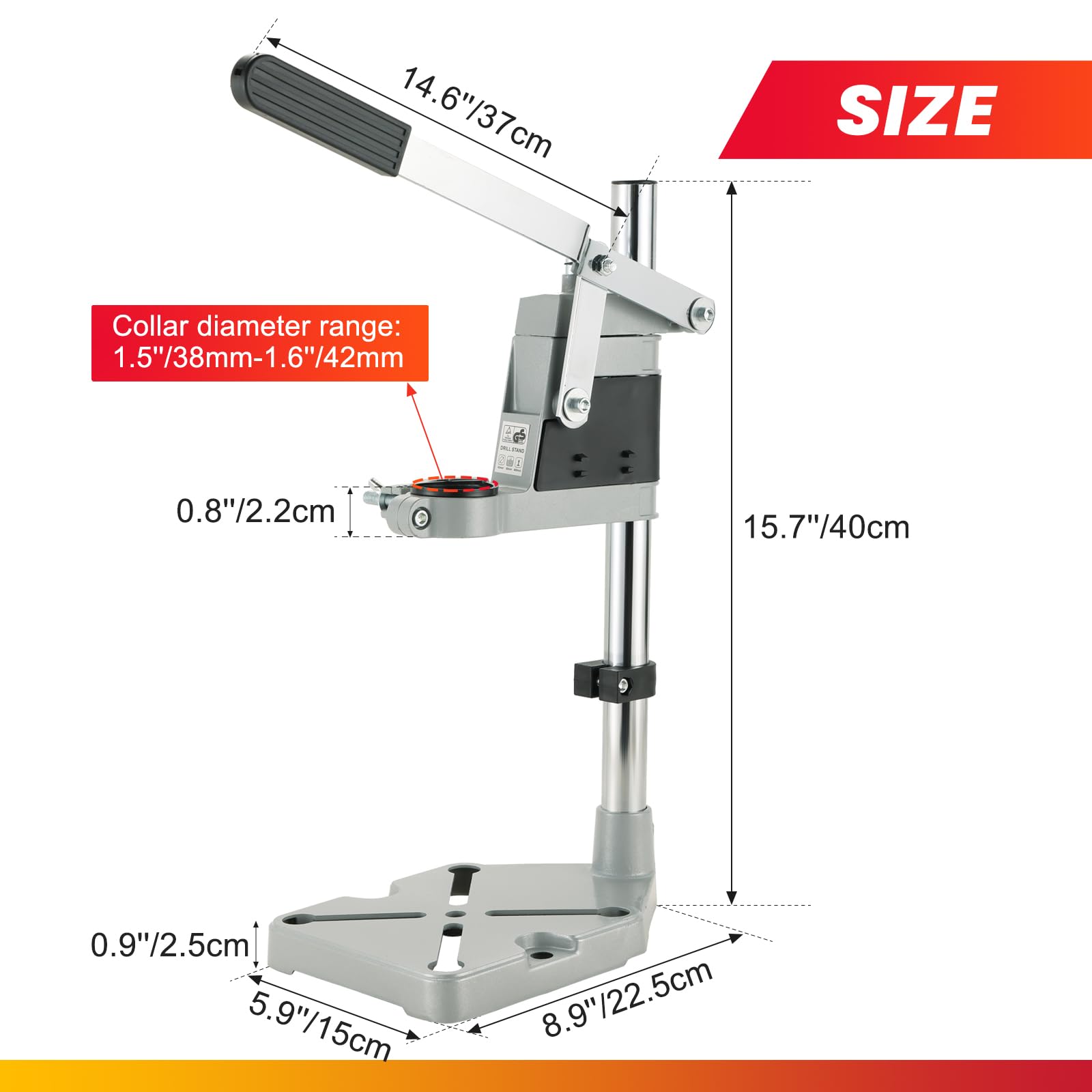 Snapklik.com : DASBET Universal Drill Press Stand Adjustable Electric ...