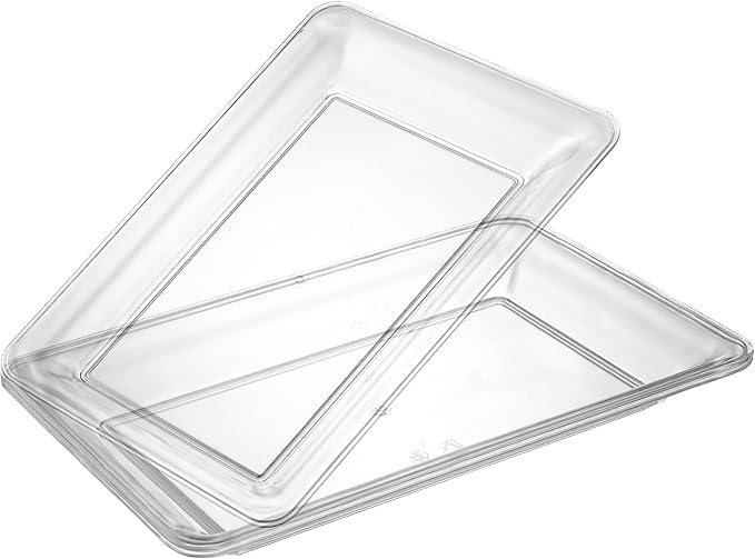 Amazon.com | Plasticpro Plastic Serving Trays - 10 x 14 Serving ...