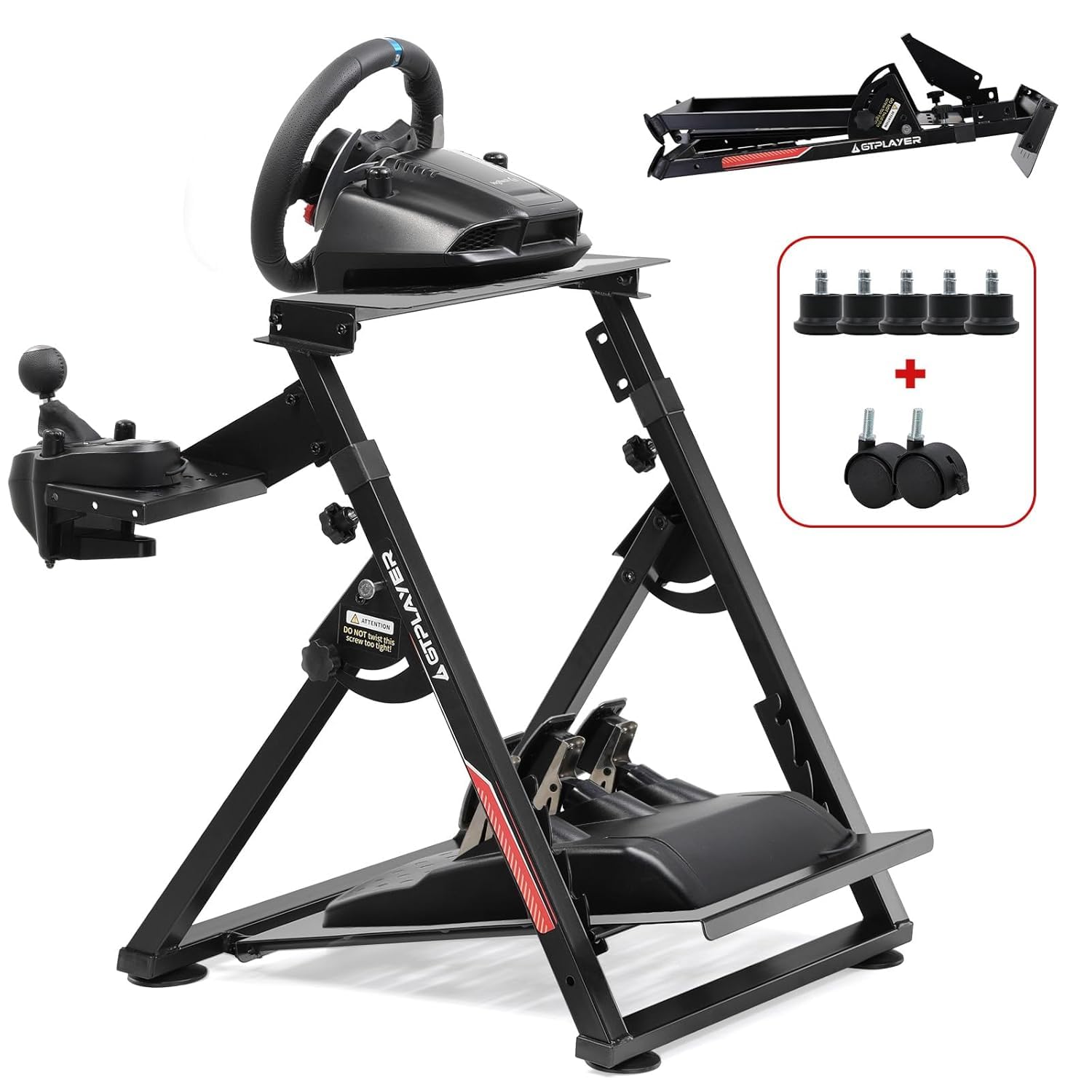 Amazon.com: GTPLAYER Sim Racing Wheel Stand Simulator Cockpit Wheel ...