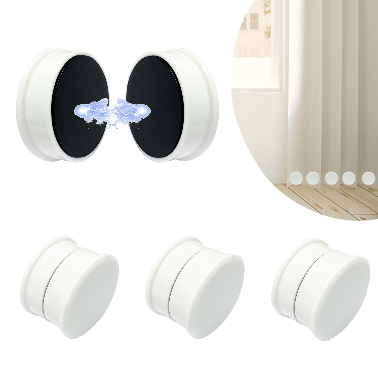 Amazon.com: 3Pairs Shower Curtain Magnets Heavy Duty Shower Curtain ...