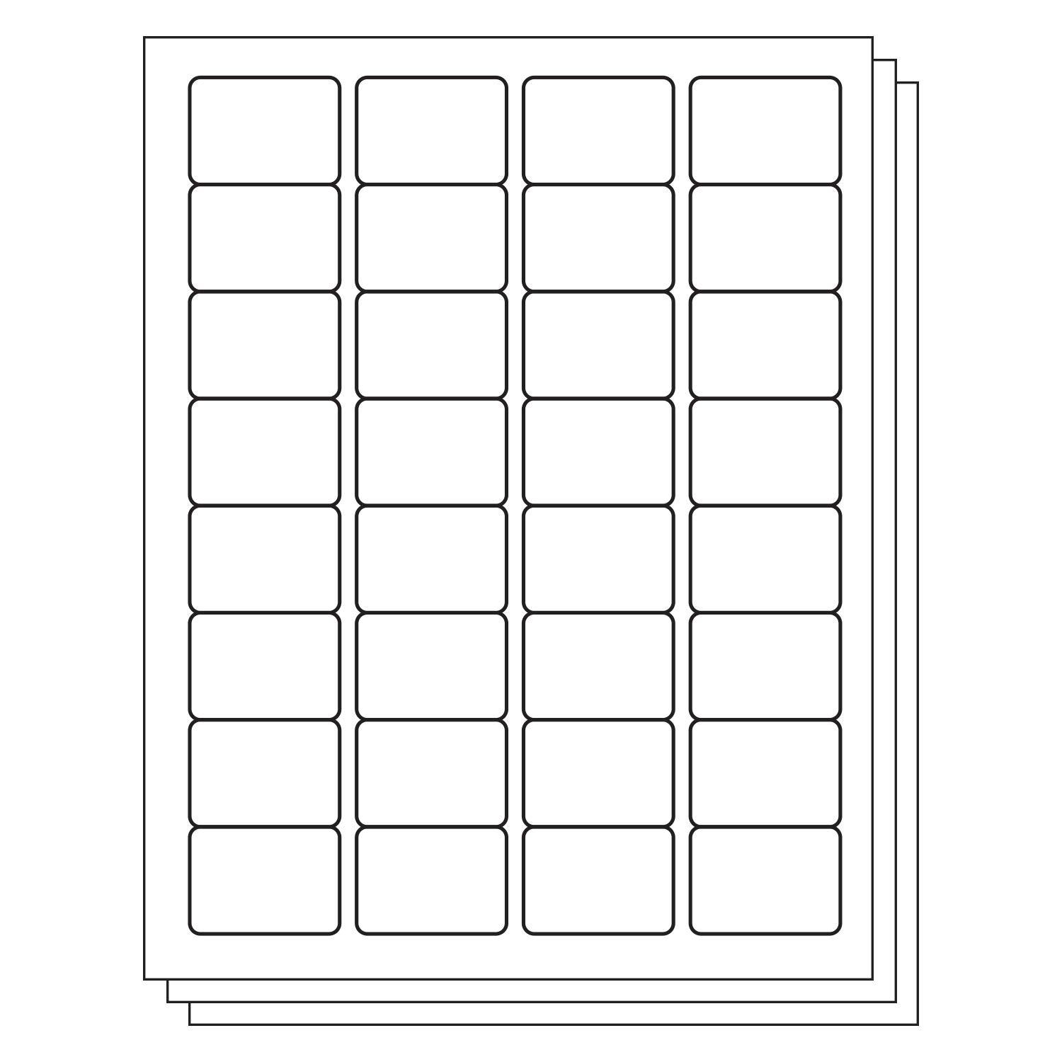 Malani Stores A4 Size White Self Adhesive Label/Sticker for Printer ...