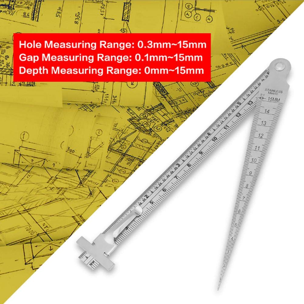 Feeler Gauge,Stainless Steel Gap Feeler,Depth Gauge,Taper Gauge Hole ...