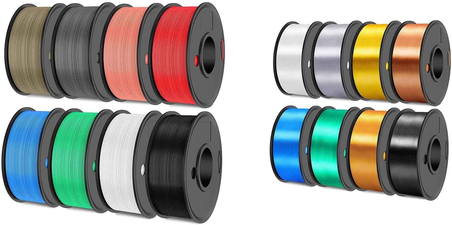 Amazon.com: SUNLU 3D Printer Filament, PLA Matte and Silk Filament ...