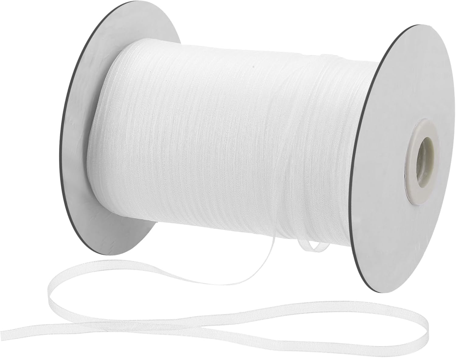 Amazon.com: DMiotech 500 Yards Organza Ribbon 1/8 Inch White Chiffon ...