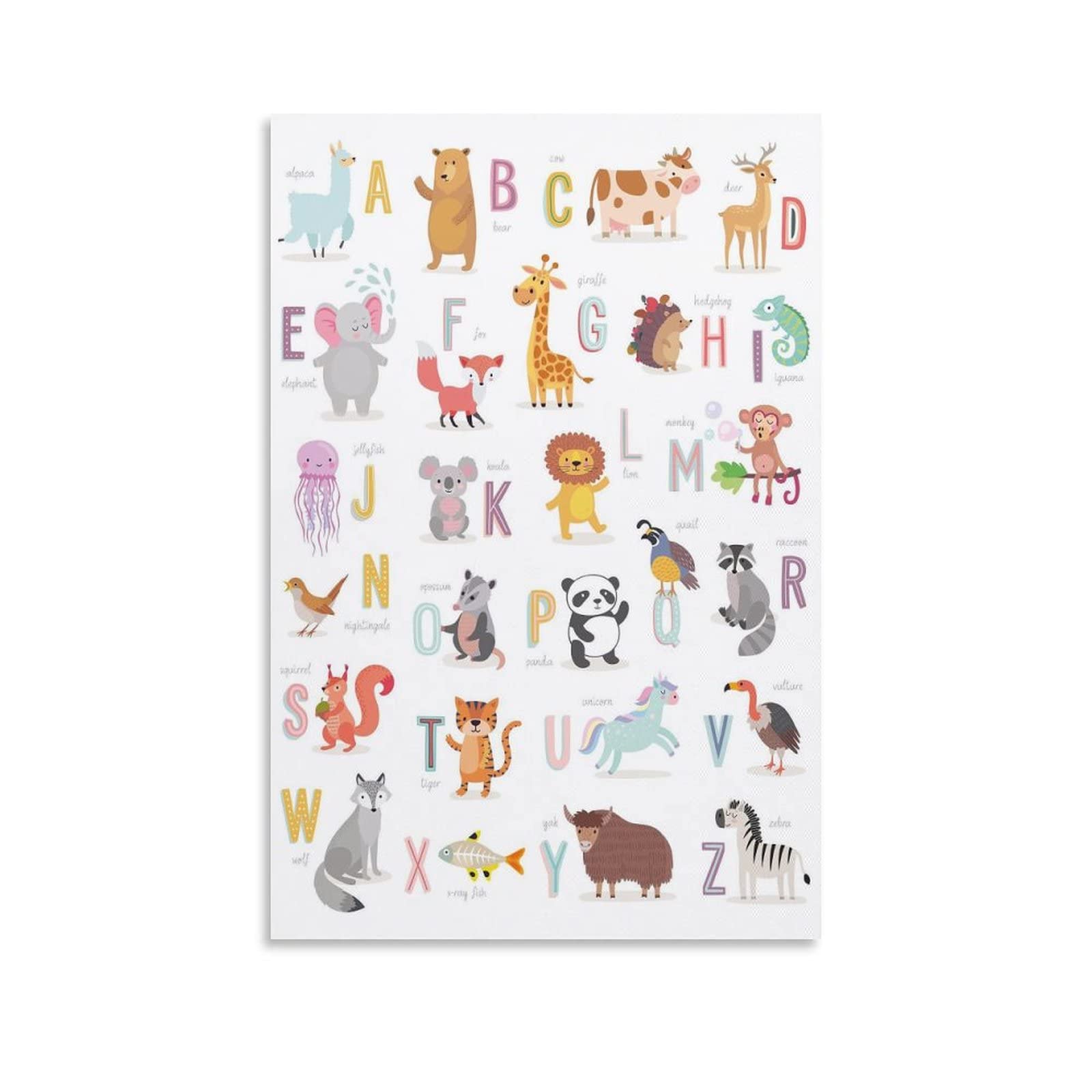 Long Alphabet Poster