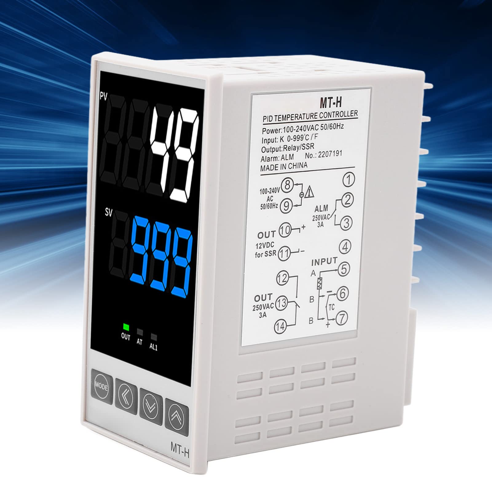 Digital Temperature Controller ZHAAGRJ PID Temperature Controller Kit ...