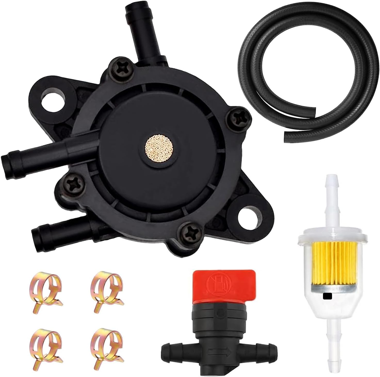 Amazon.com: smseace Lawn Mower Fuel Pump Kit with Fuel Line/Filter ...