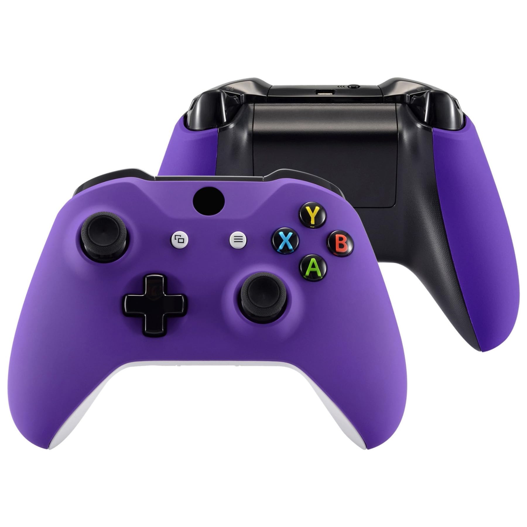 Amazon.com: eXtremeRate Soft Touch Purple Faceplate Cover, Front ...