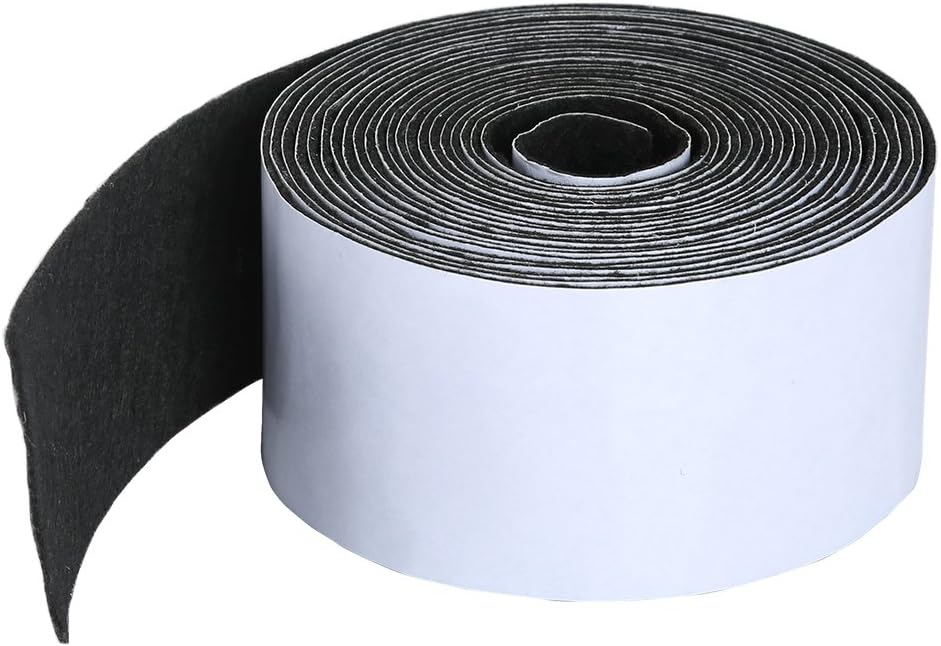 Psyqtsuary 4 Rolls 120 X 1 Inch White Felt Strips with Adhesive Backing ...