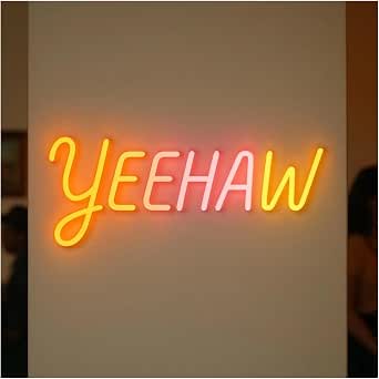 MENGE Sign Lamp Yeehaw Neon Sign, Wild West Cowboy Saloon Club Bar Game ...