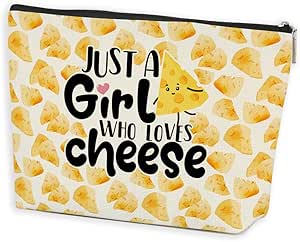 Amazon.com: Azteoiz Cheese Makeup Bag, Cheese Lovers Gifts Accessories ...