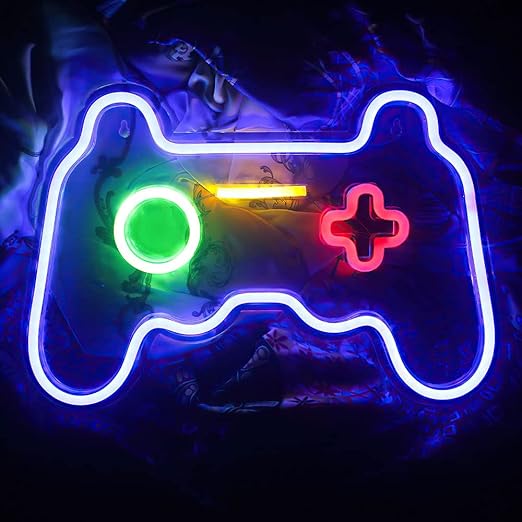 LUFEIS Enseigne Lumineuse Gaming, LED Néon Murale, Enseigne Lumineuse ...