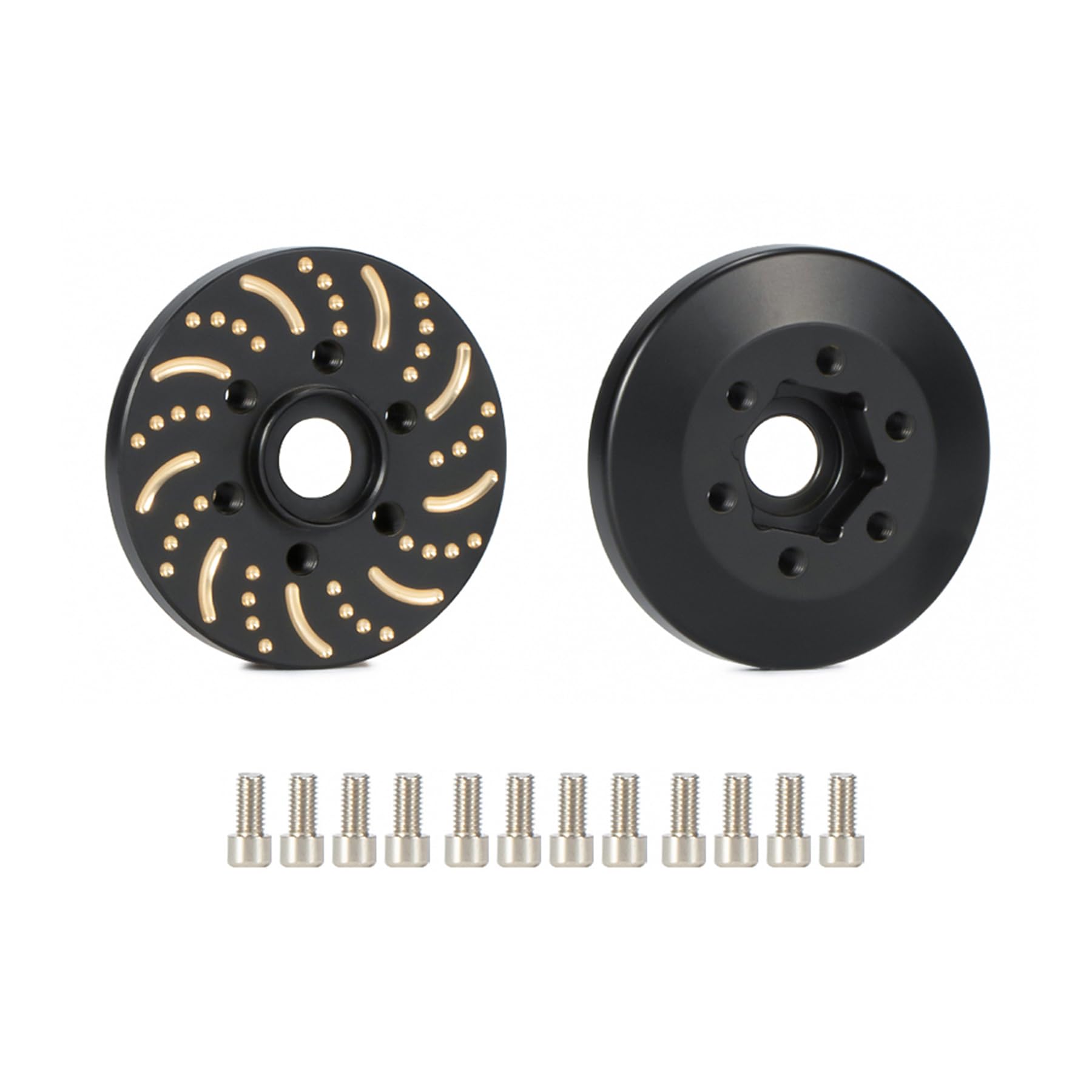 Amazon | AMK 2個 78g 1/10 RCクローラー 真鍮 重量 6mm 拡張ホイールハブ 12mm 六角アダプター 2.2 1. ...