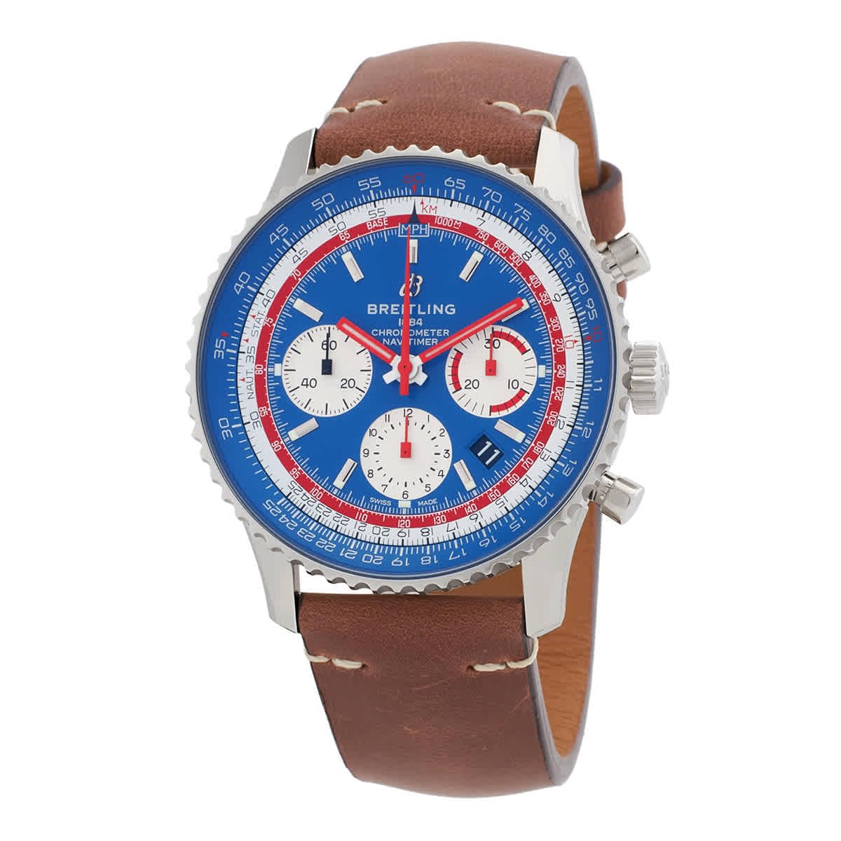 Amazon.com: Breitling Navitimer1 B01 Chronograph 43 Pan Am Airline ...