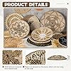 Amazon.com: Tatuo 20 Pieces Boho Wall Basket Decor Oversized Round ...