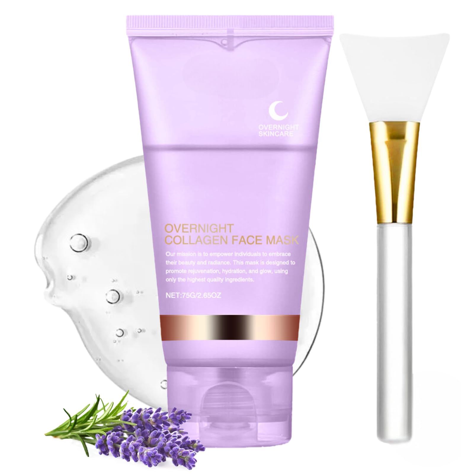 Collagen Night Wrapping Mask, Collagen Overnight Wrapping Peel Off Face ...