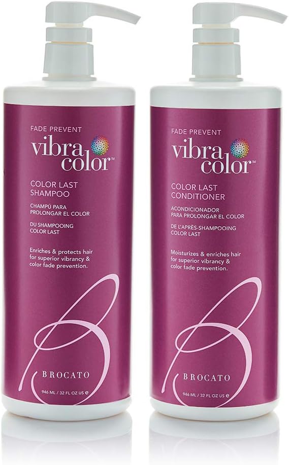 Amazon.com : Brocato Vibracolor Color Last Shampoo (32 Oz. Shampoo ...