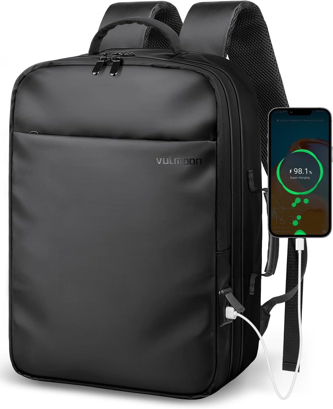 Amazon.co.jp: [Vulmoon] リュック メンズ 大容量 おしゃれ 軽量 USB充電ポート 防水 盗難防止 15.6インチ PC リュックサック 通学 通勤 カジュアル 旅行 ...