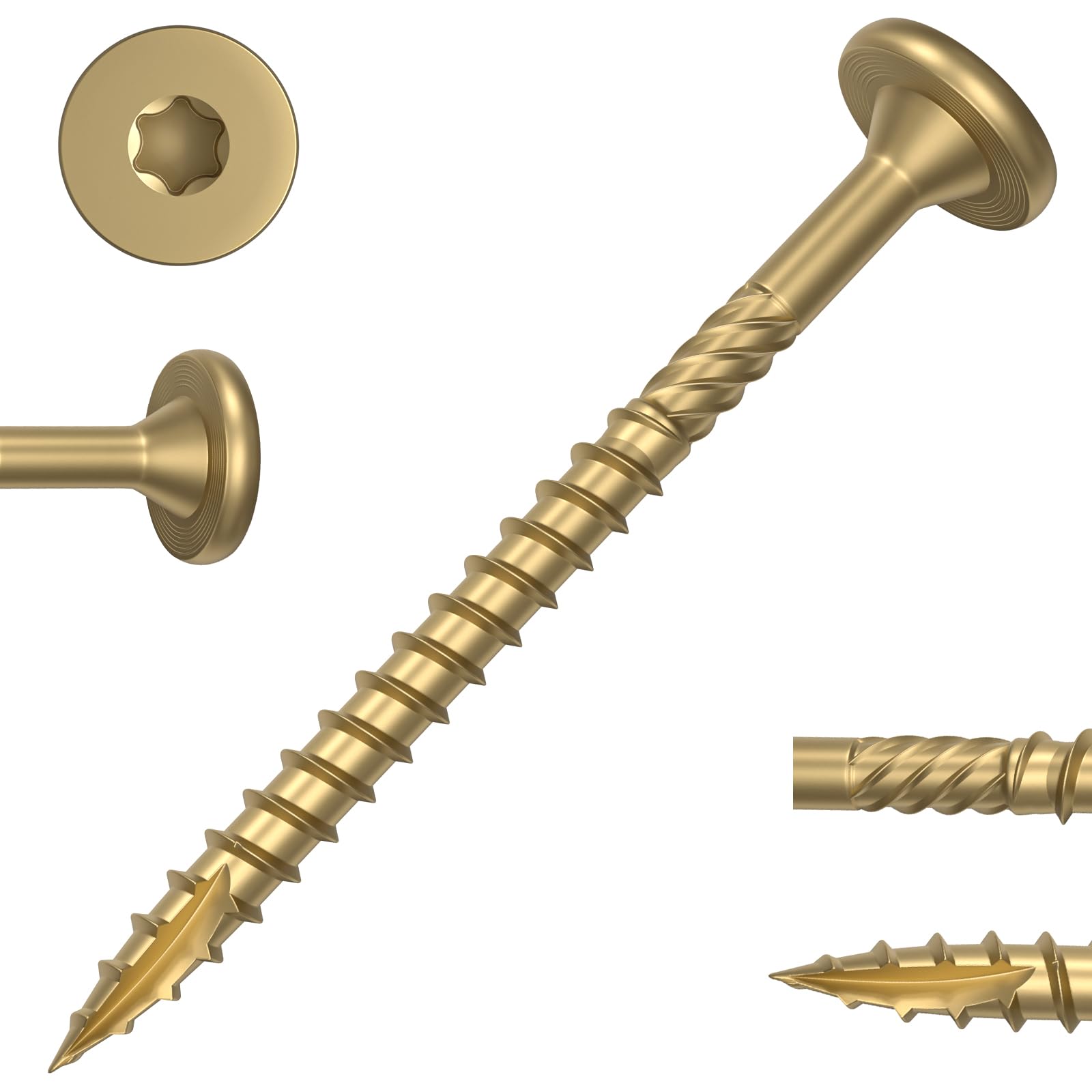 Snapklik.com : FMhotu 2-7/8 Inch Heavy-Duty Outdoor Wood Screws ...