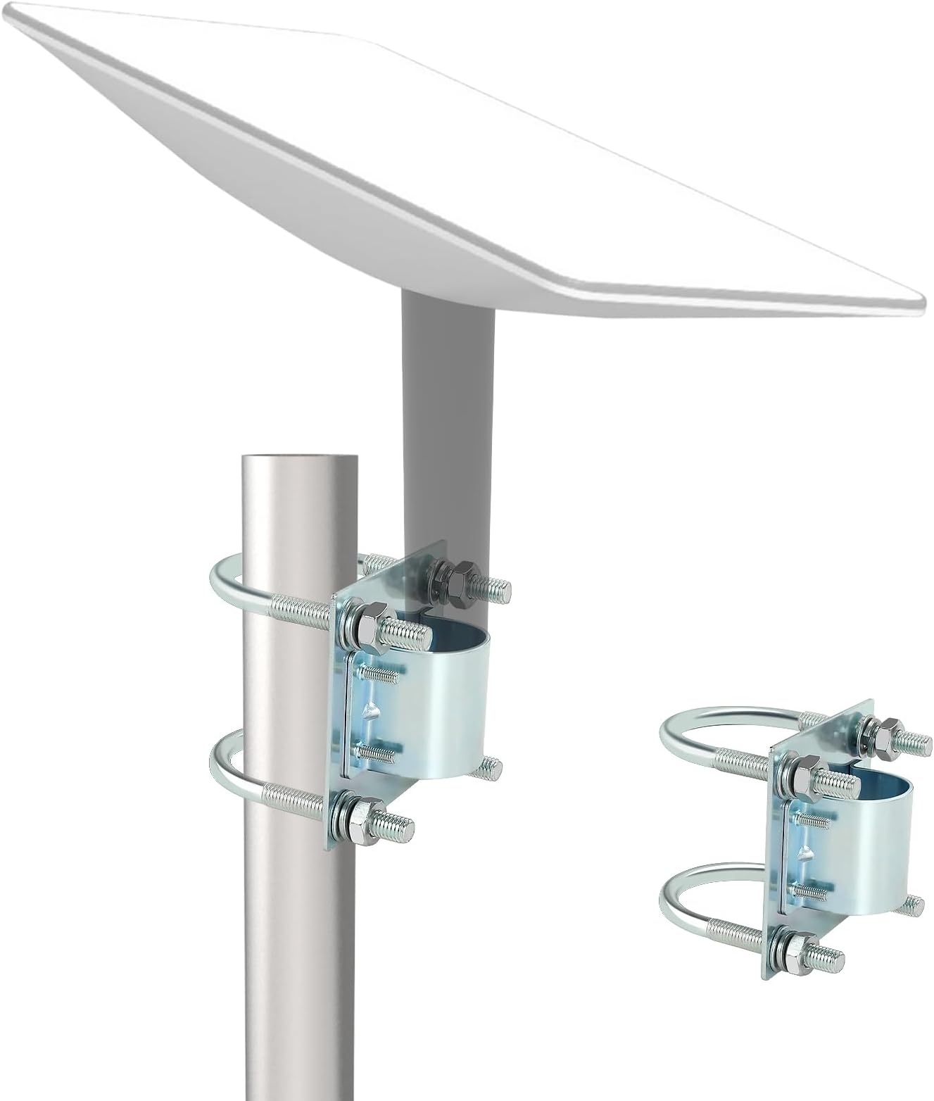 Amazon.com: Antenna Mast Pole Mount, Flag Pole Pipe Adapter Bracket V ...