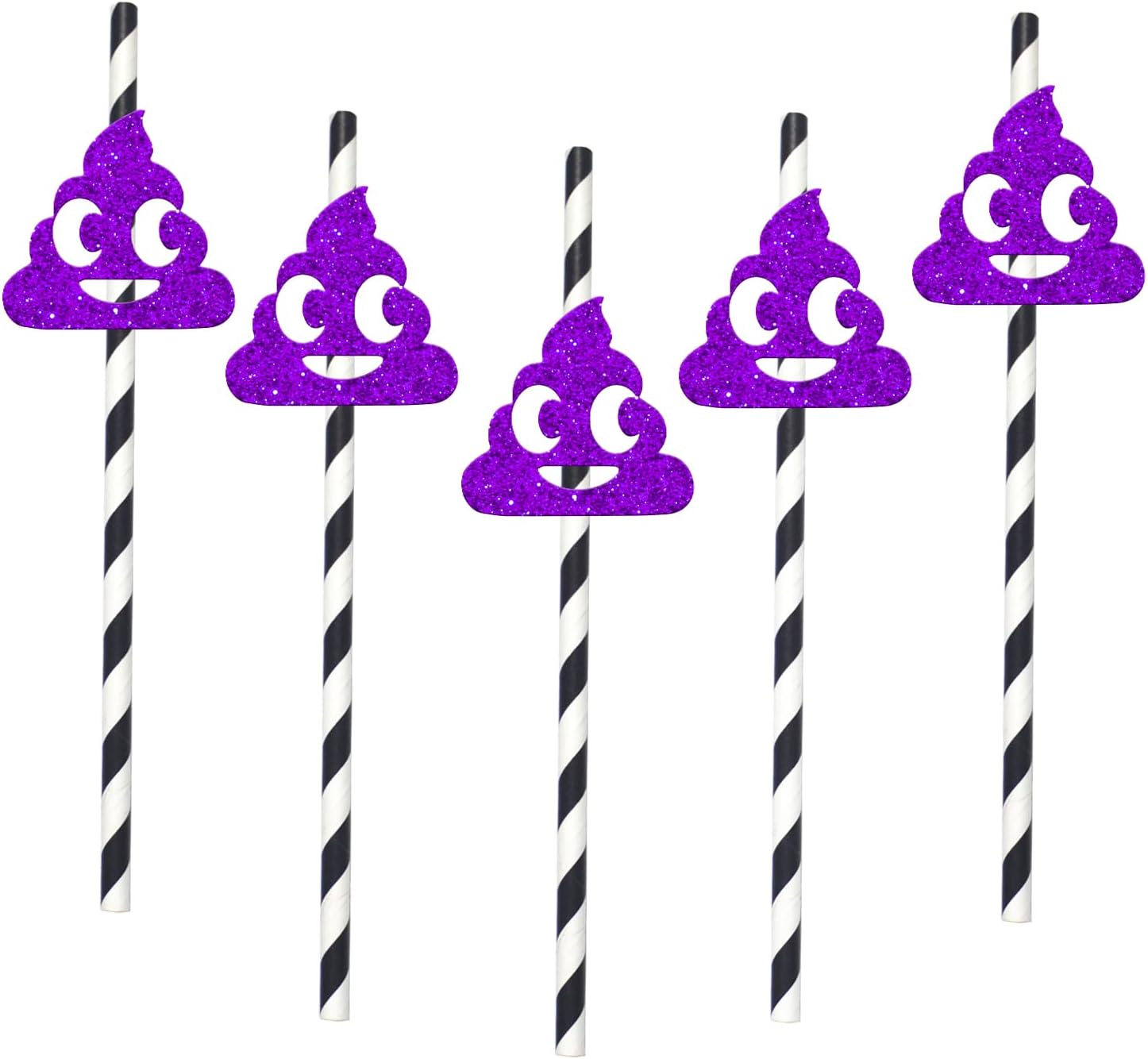 Amazon.com: LANKBACK Pooped Paper Straw Decor, Party 'Til You're Pooped ...