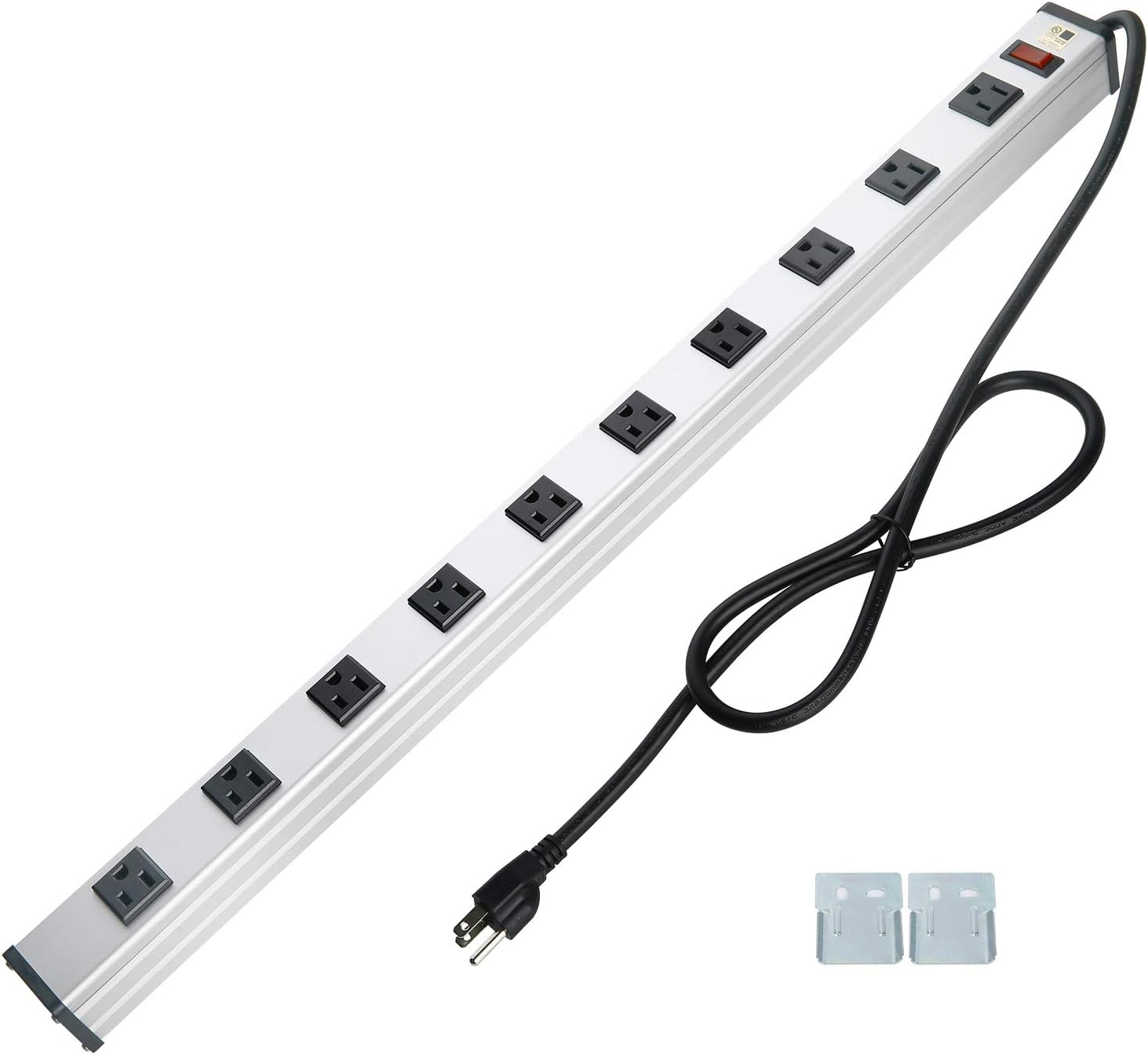 Amazon.com: Tripp Lite 8 Right Angle Outlet Bench & Cabinet Power Strip ...