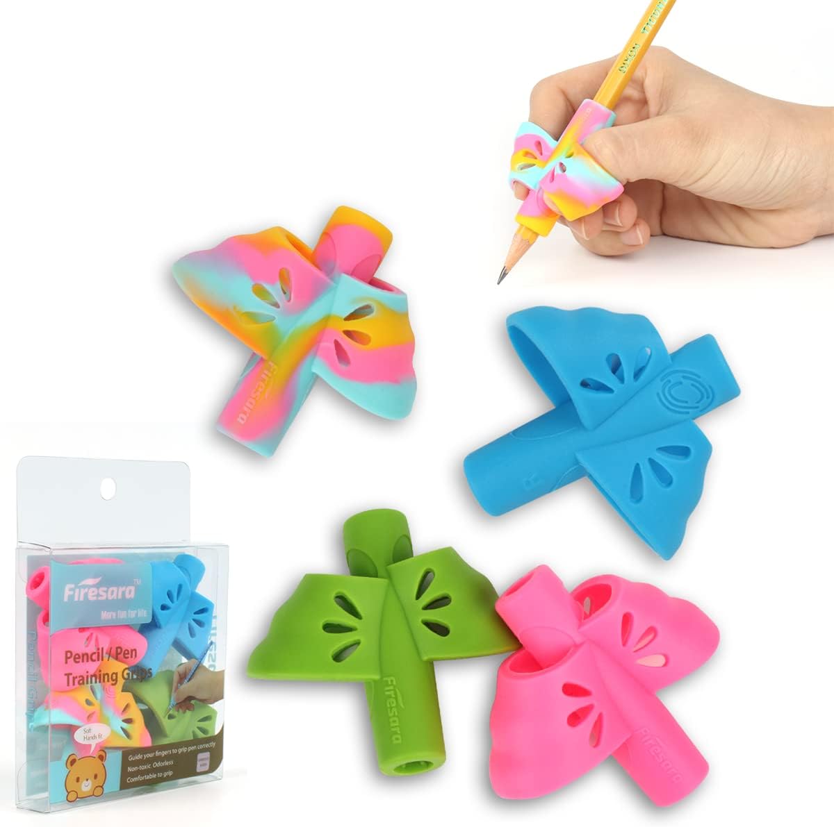 firesara Pencil Grip, Breakthrough Design Writing Correction Device ...